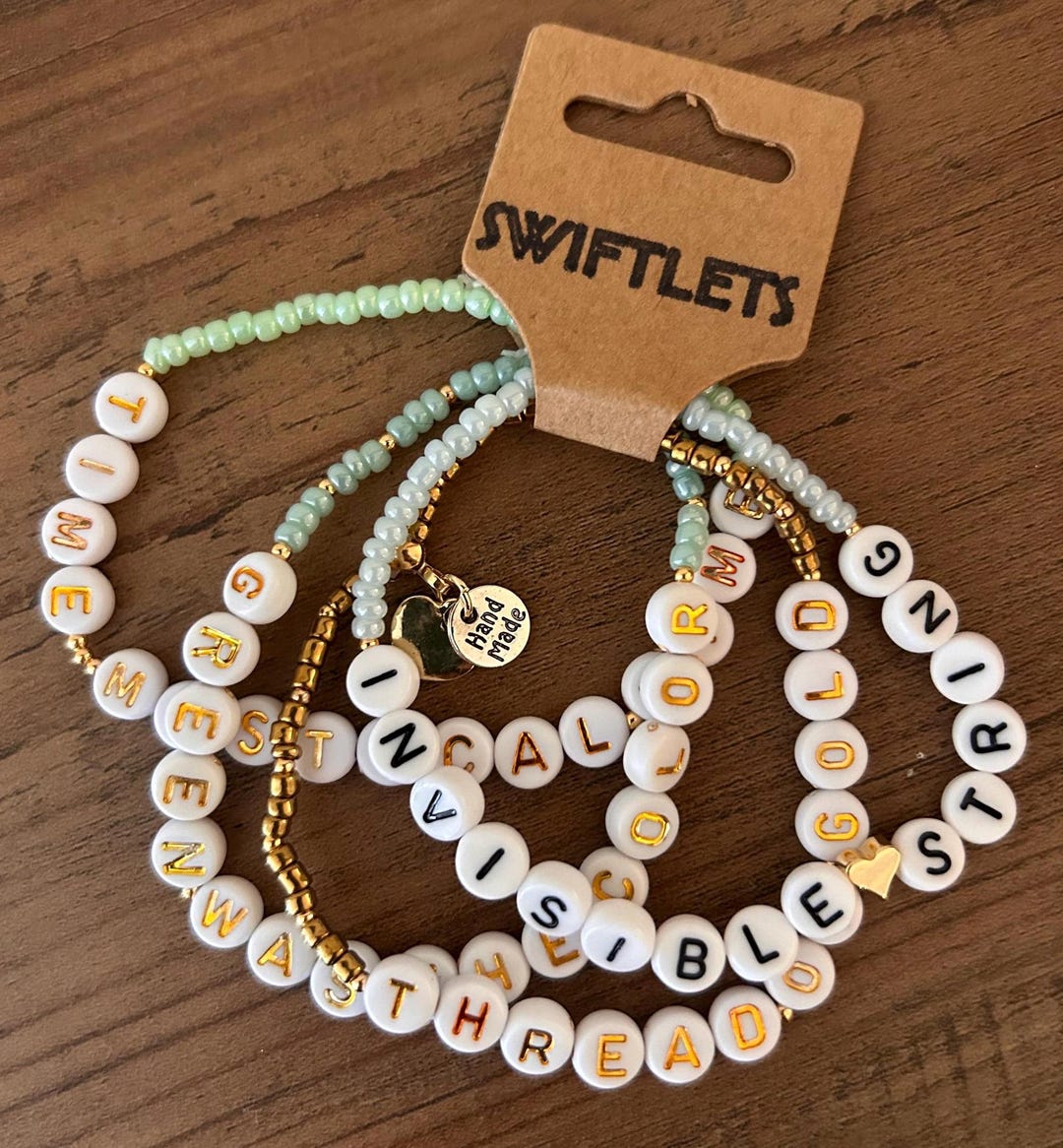 5 Friendship Bracelets in Invisible String - Etsy