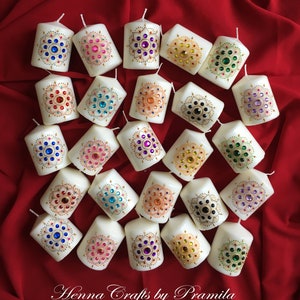 Set of 10 Personalized Candles With Names or Dates - Etsy