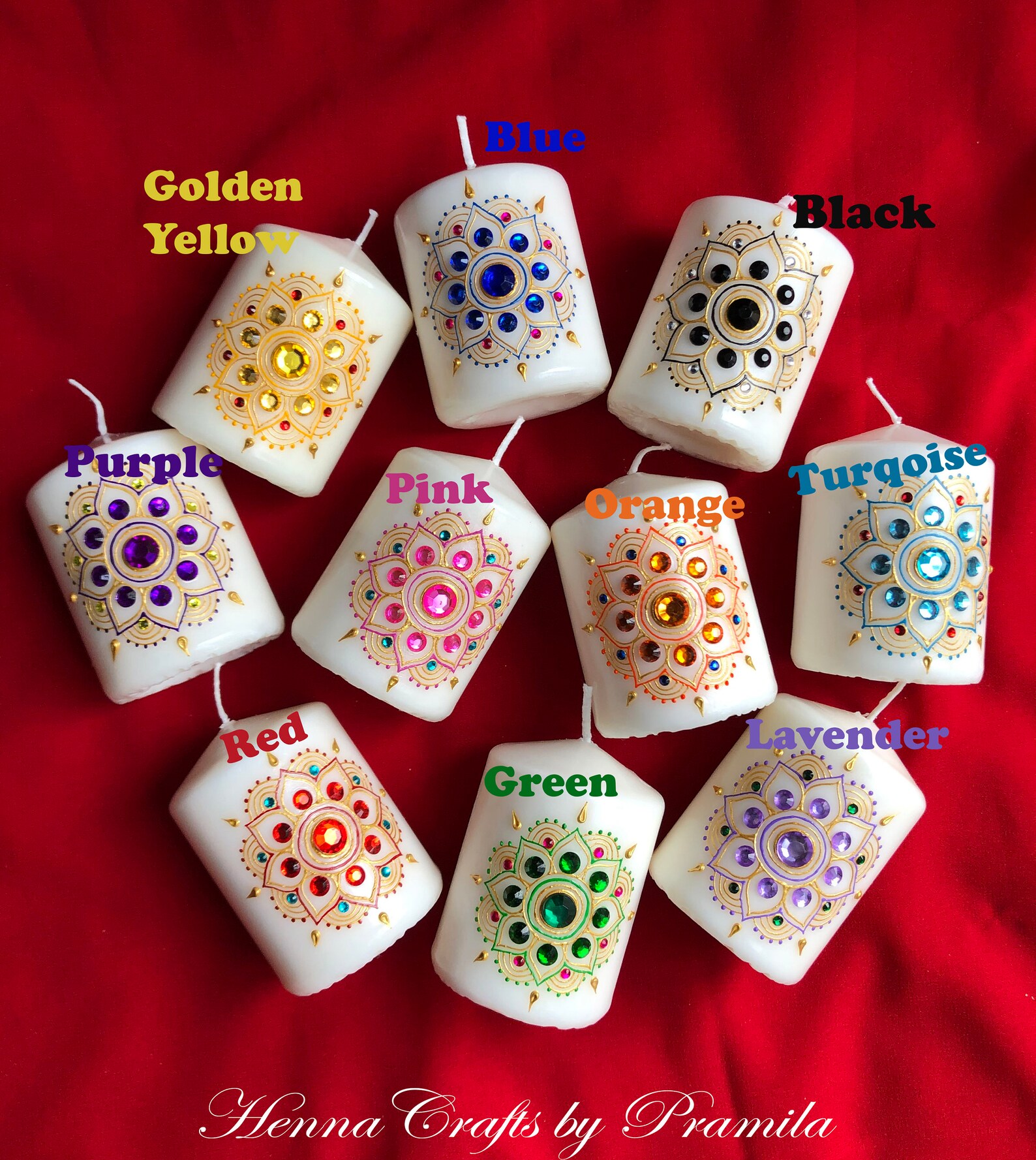 Set of 10 Personalized Candles With Names or Dates - Etsy