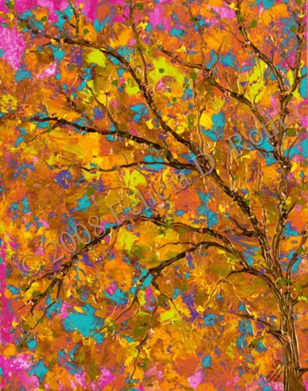Glorious Tree by Felicia D. Roth metal Giclee Print - Etsy