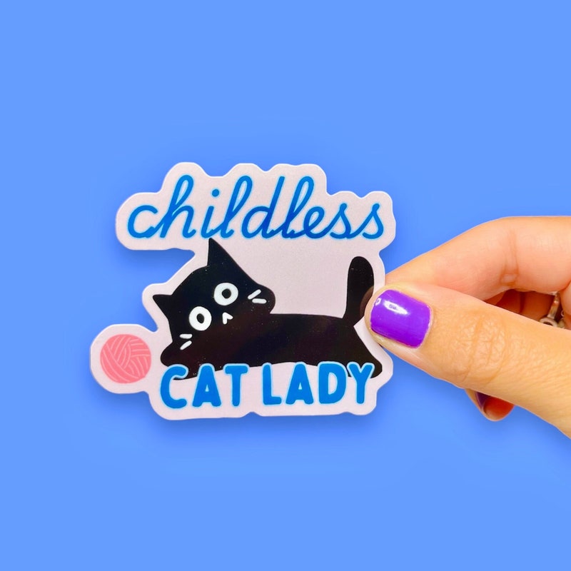 Cat Lady Vinyl Stickers - Etsy