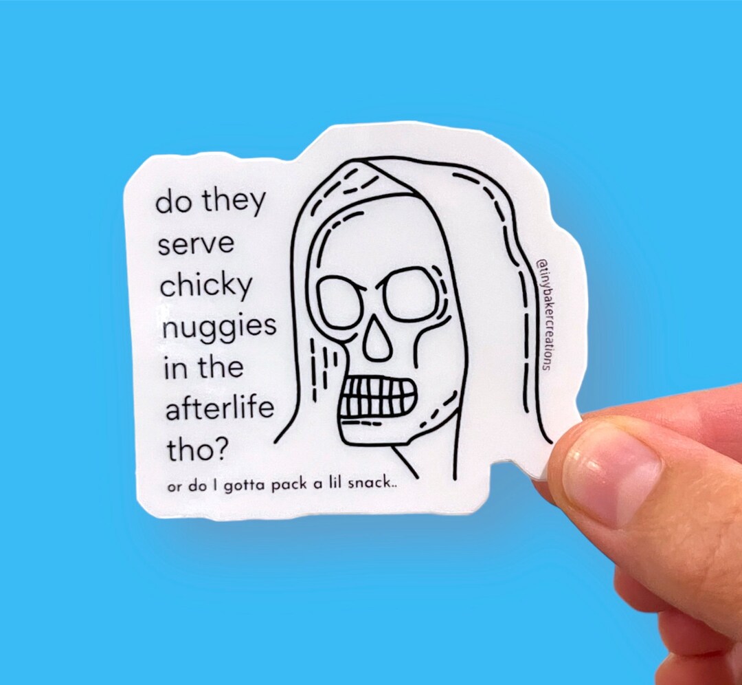 Chicken Nuggies Sticker / Magnet | Water Bottle, Laptop | Funny Sticker ...