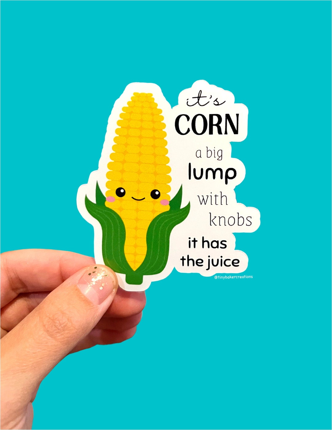 Corn - A Big Lump With Knobs Sticker | Kid With Corn Viral Sound | It ...