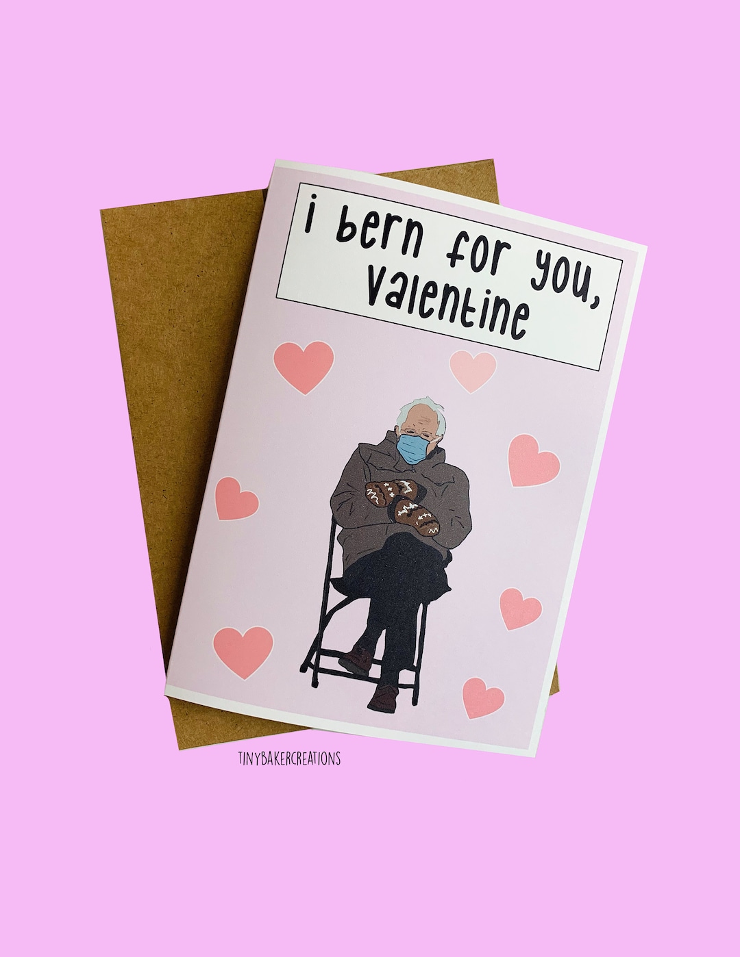 Bernie Valentines Day Card Inauguration Outfit / Mittens Funny ...