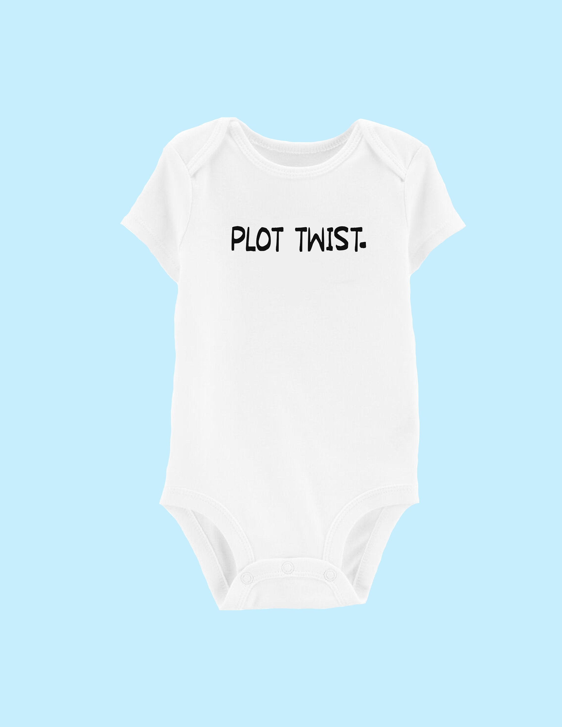 Plot Twist Baby Announcement Snapsuit Baby Announcement - Etsy