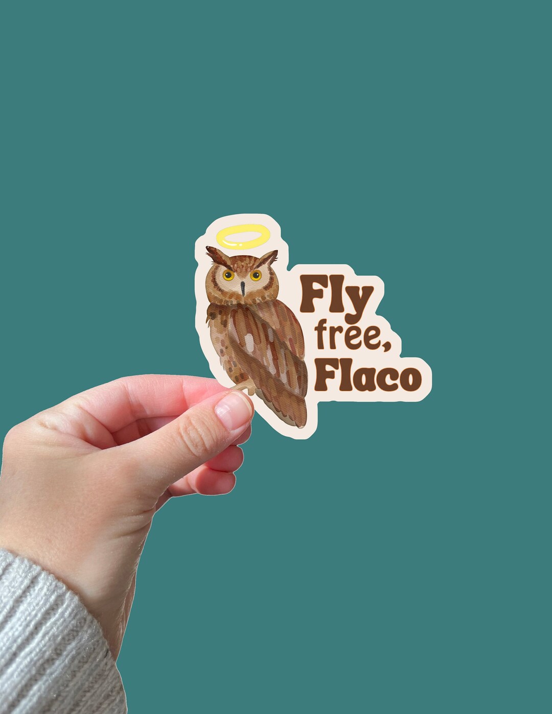 Flaco the Owl Vinyl Sticker | Water Bottle, Laptop, Car | RIP Flaco ...