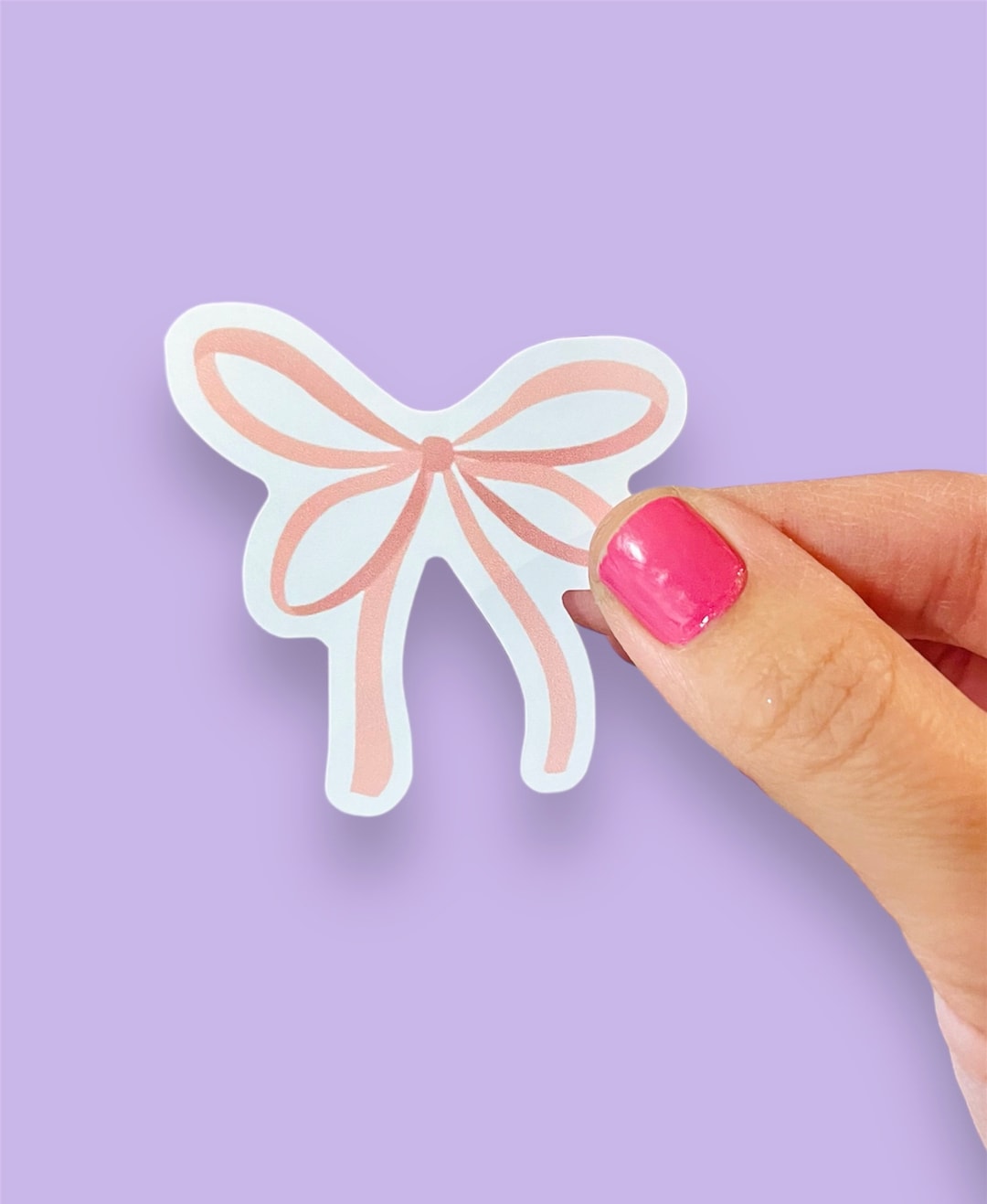 Bow Vinyl Sticker | Cute Pink Bow | Soft Girl Sticker | Trending Bow ...