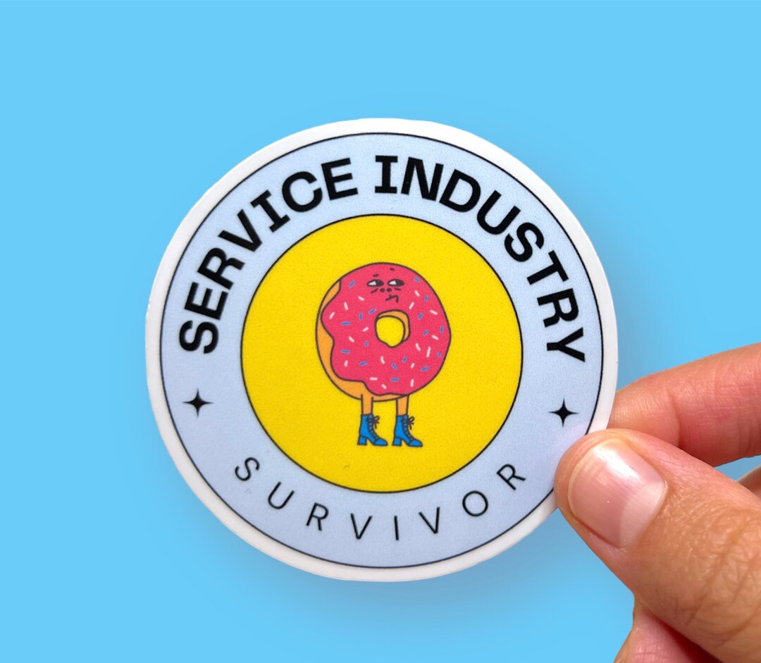 Service Industry Vinyl Sticker / Magnet | Water Bottle, Laptop ...
