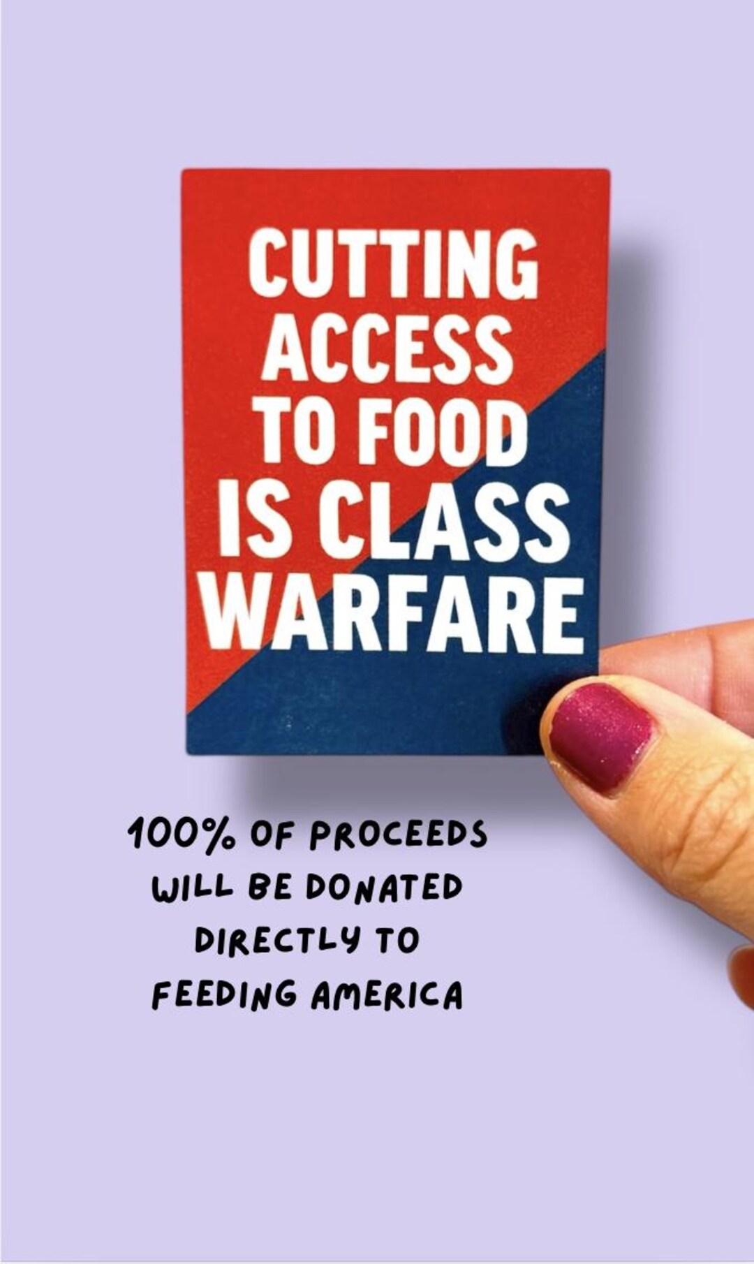 SNAP Political Vinyl Sticker - Cutting Access to Food is Class Warfare ...