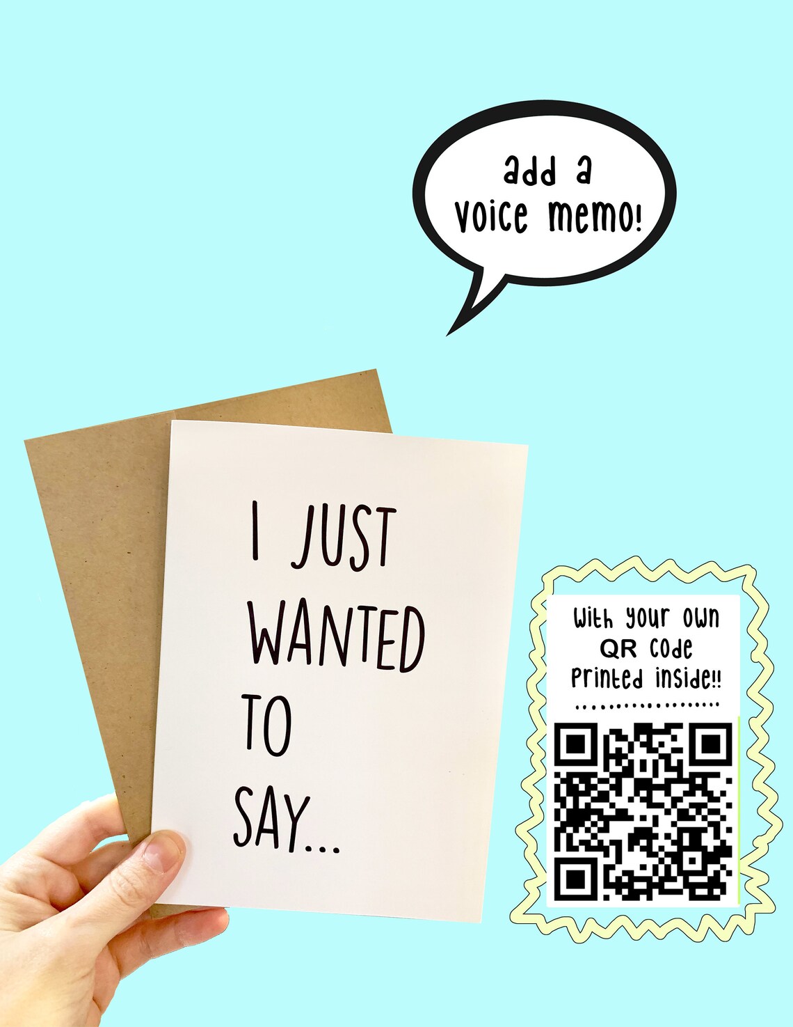QR Code - Custom Voice Message Greeting Card - Record Your Voice ...