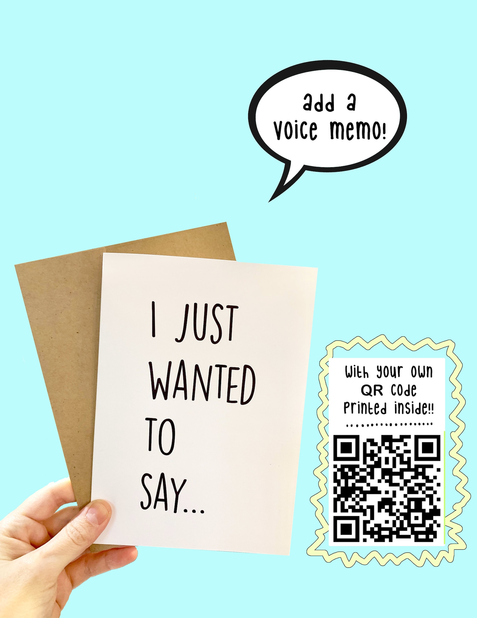 QR Code - Custom Voice Message Greeting Card - Record Your Voice ...