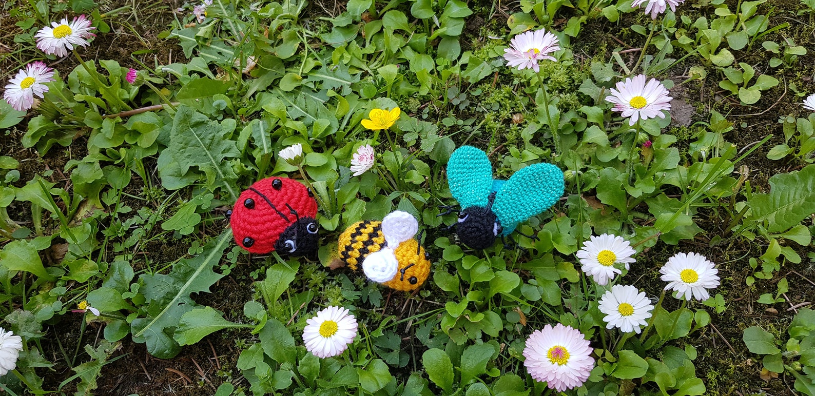 Tiny Bugs, Ladybug Pattern, PDF Pattern, Instant Download PDF, Crochet ...