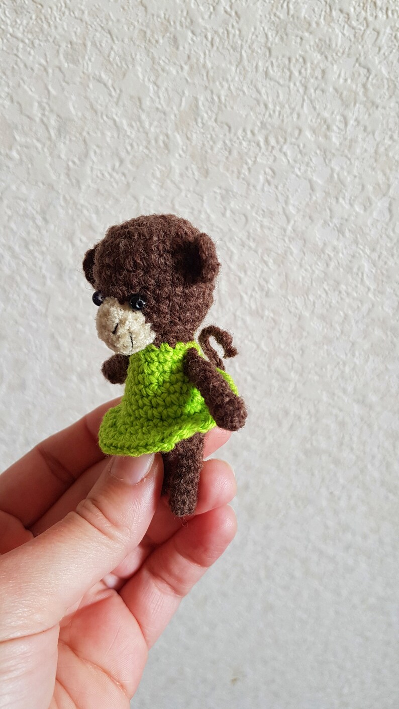 Little Animal Crochet Monkey Tiny Toy Small Monkey Crochet | Etsy