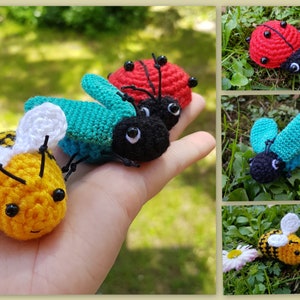 Tiny Bugs, Crochet Fly, PDF Pattern, Instant Download PDF, Crochet Toy ...