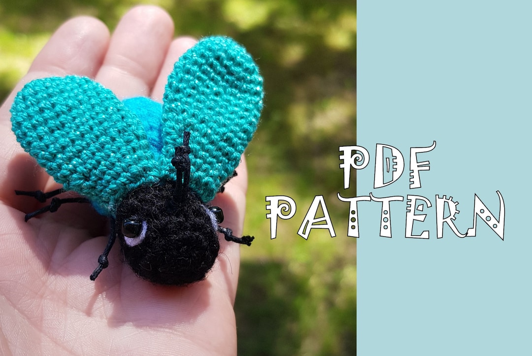Tiny Bugs, Crochet Fly, PDF Pattern, Instant Download PDF, Crochet Toy ...