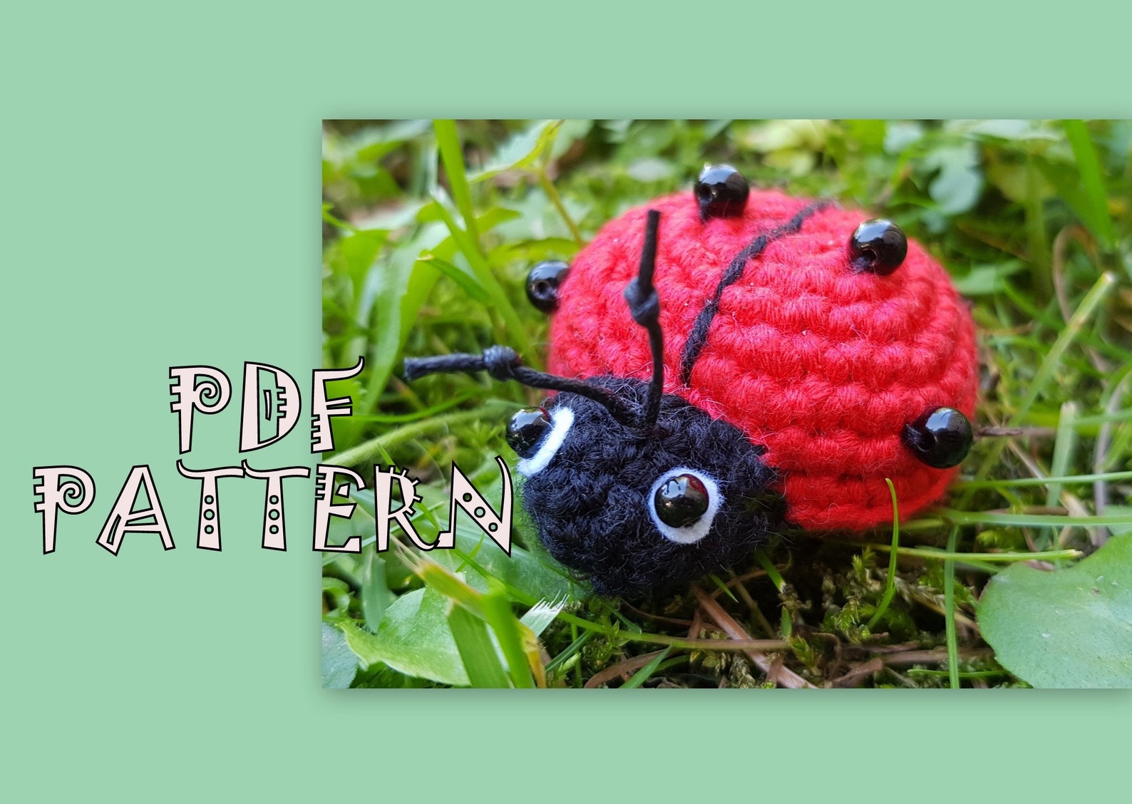 Tiny Bugs, Ladybug Pattern, PDF Pattern, Instant Download PDF, Crochet ...