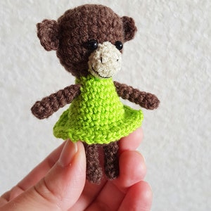 Little Animal Crochet Monkey Tiny Toy Small Monkey Crochet | Etsy