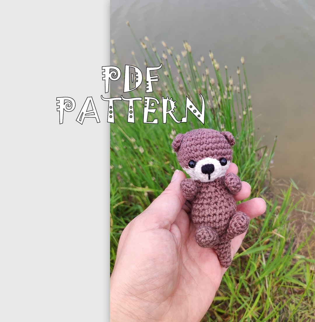Crochet Tiny Otter Pattern: Amigurumi Decoration (PDF Pattern) - Etsy