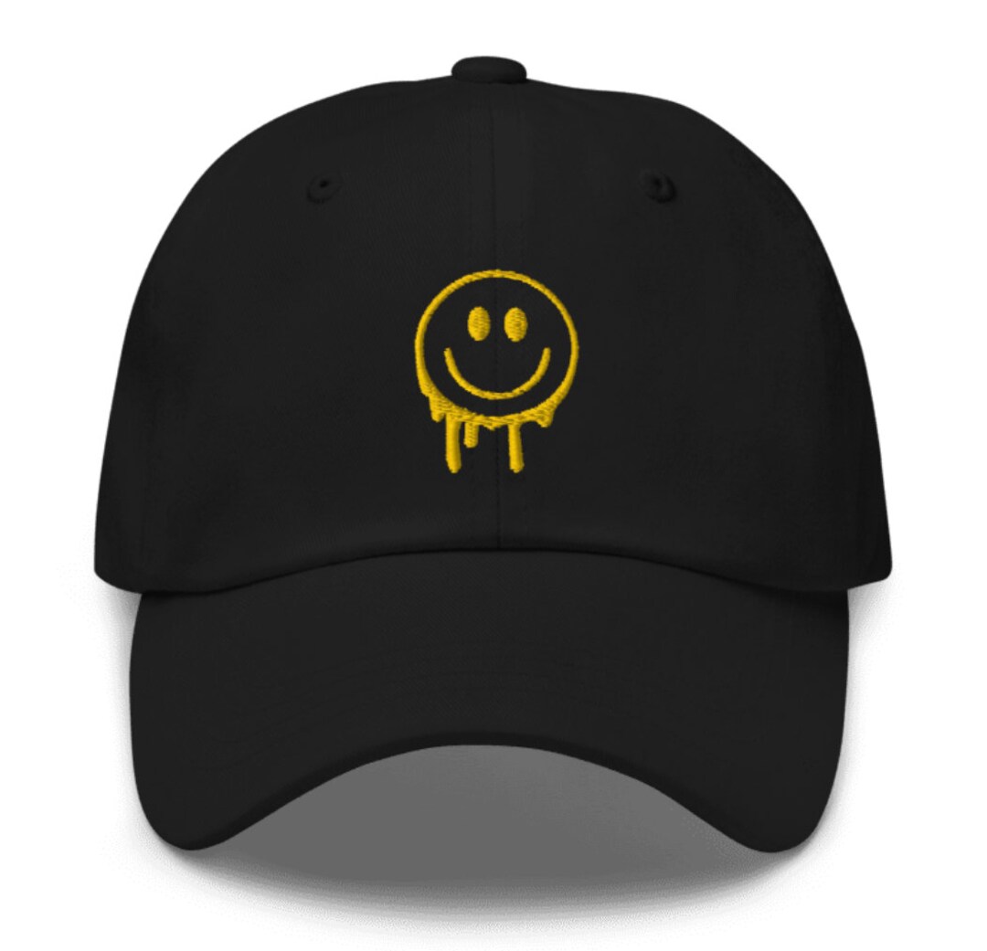 Melty Smiley Face Trippy Hat - Etsy