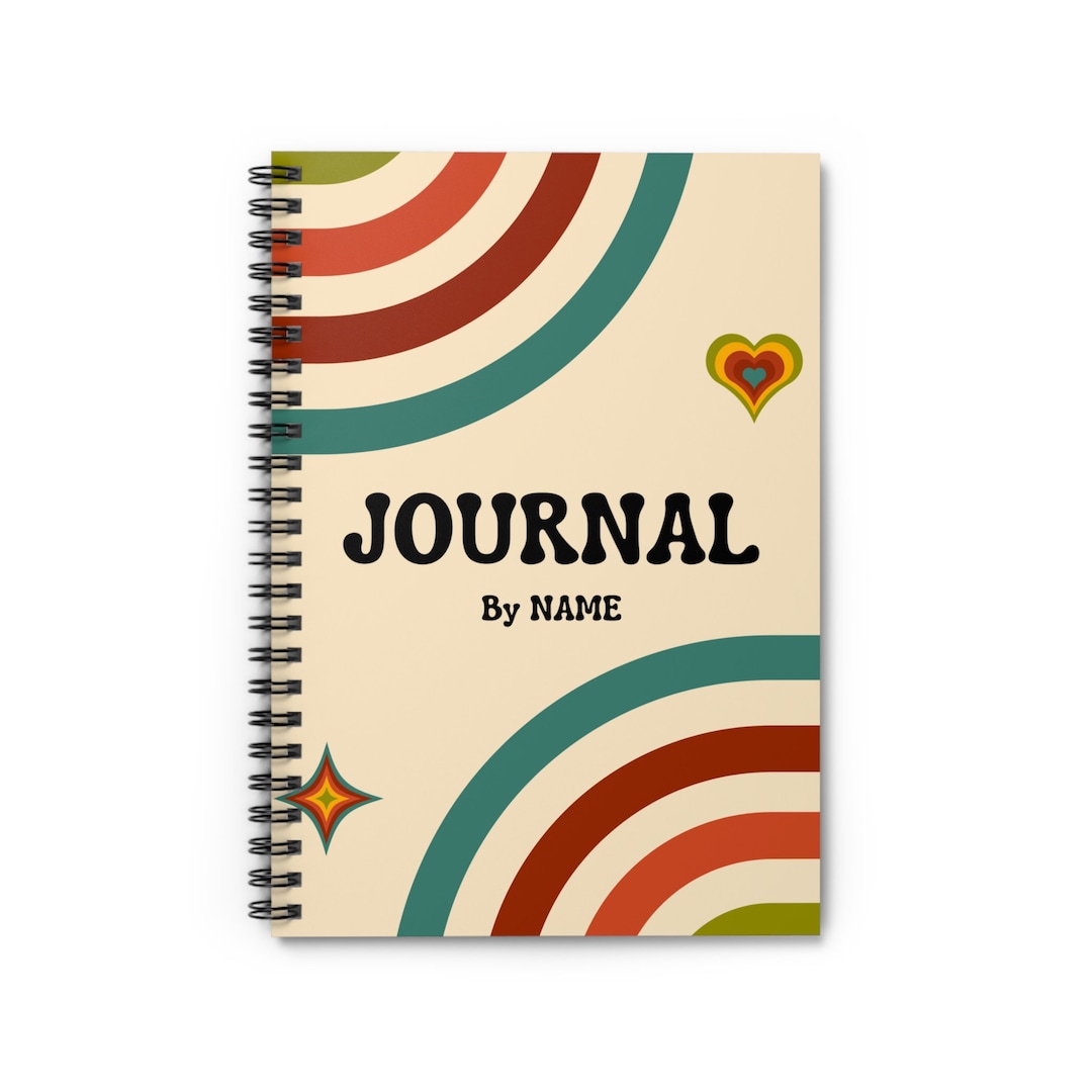 Customizable Funky 70s 80s Journal Diary - Etsy