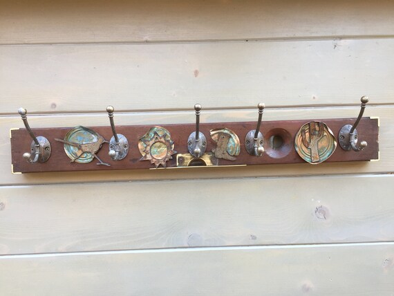 Wall-mounted Coat Rack Vintage Hand-crafted Western Style - Etsy