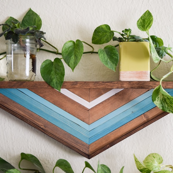 Wood Wave Floating Shelf - Etsy
