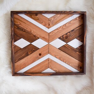 CALICO Wood Tray Geometric Wood Wall Art Wood Catch All - Etsy