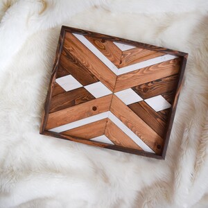 CALICO Wood Tray Geometric Wood Wall Art Wood Catch All - Etsy