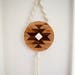 CARME Wood Wall Art Macrame Wall Hanging Boho Wood Art Round Wooden ...