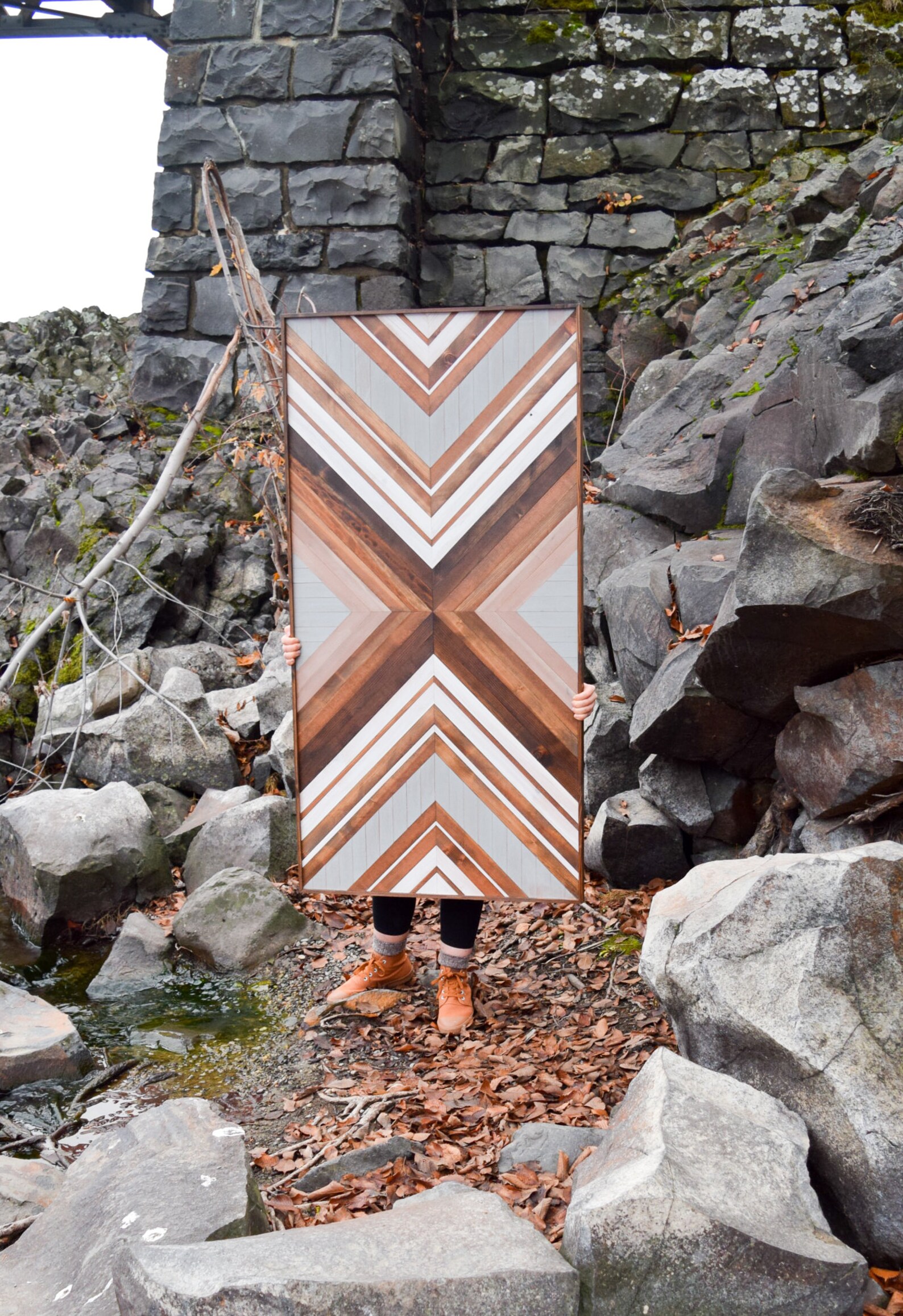 EXPANSION Wood Wall Art Wood Headboard Geometric Wooden - Etsy