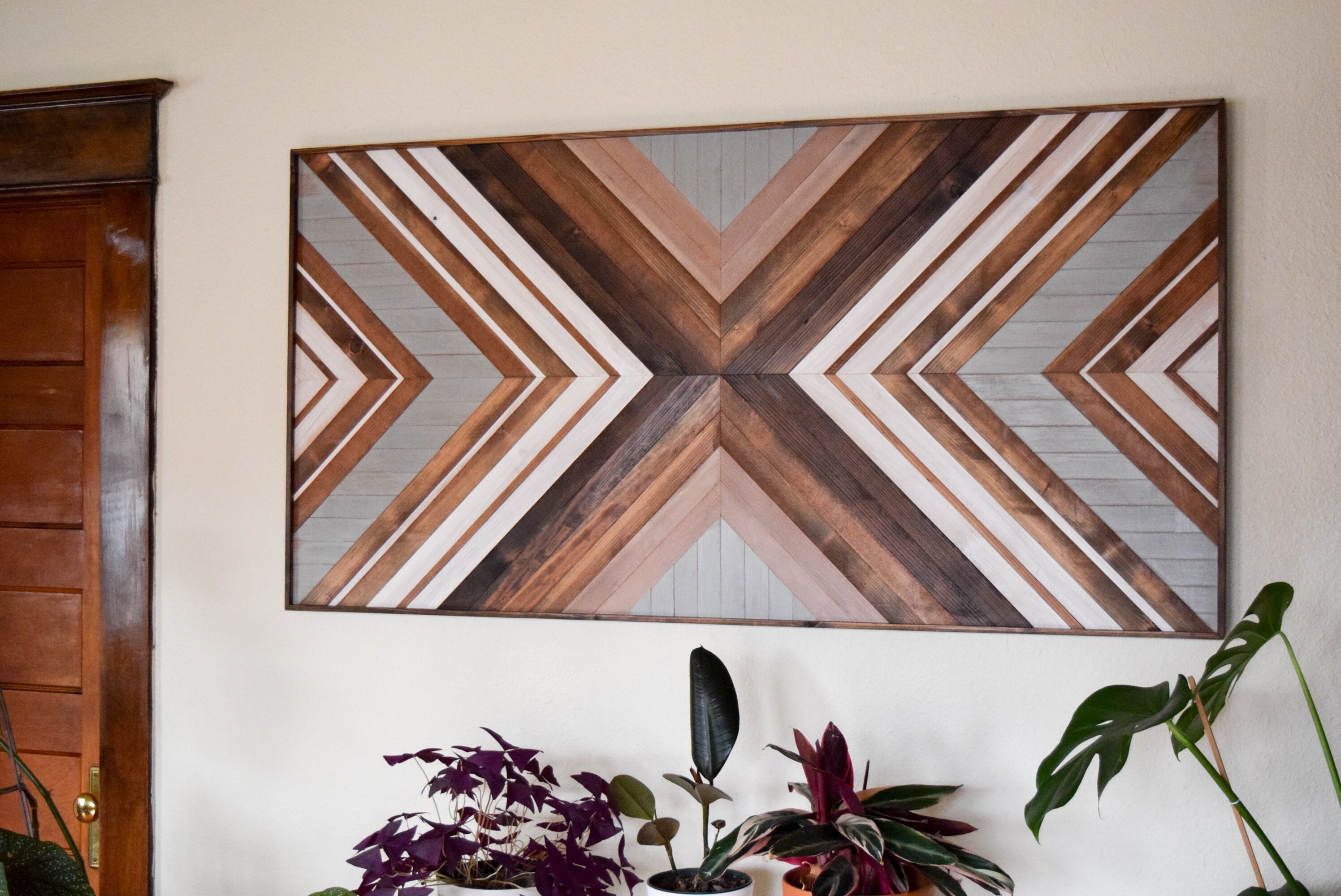 EXPANSION Wood Wall Art Wood Headboard Geometric Wooden - Etsy