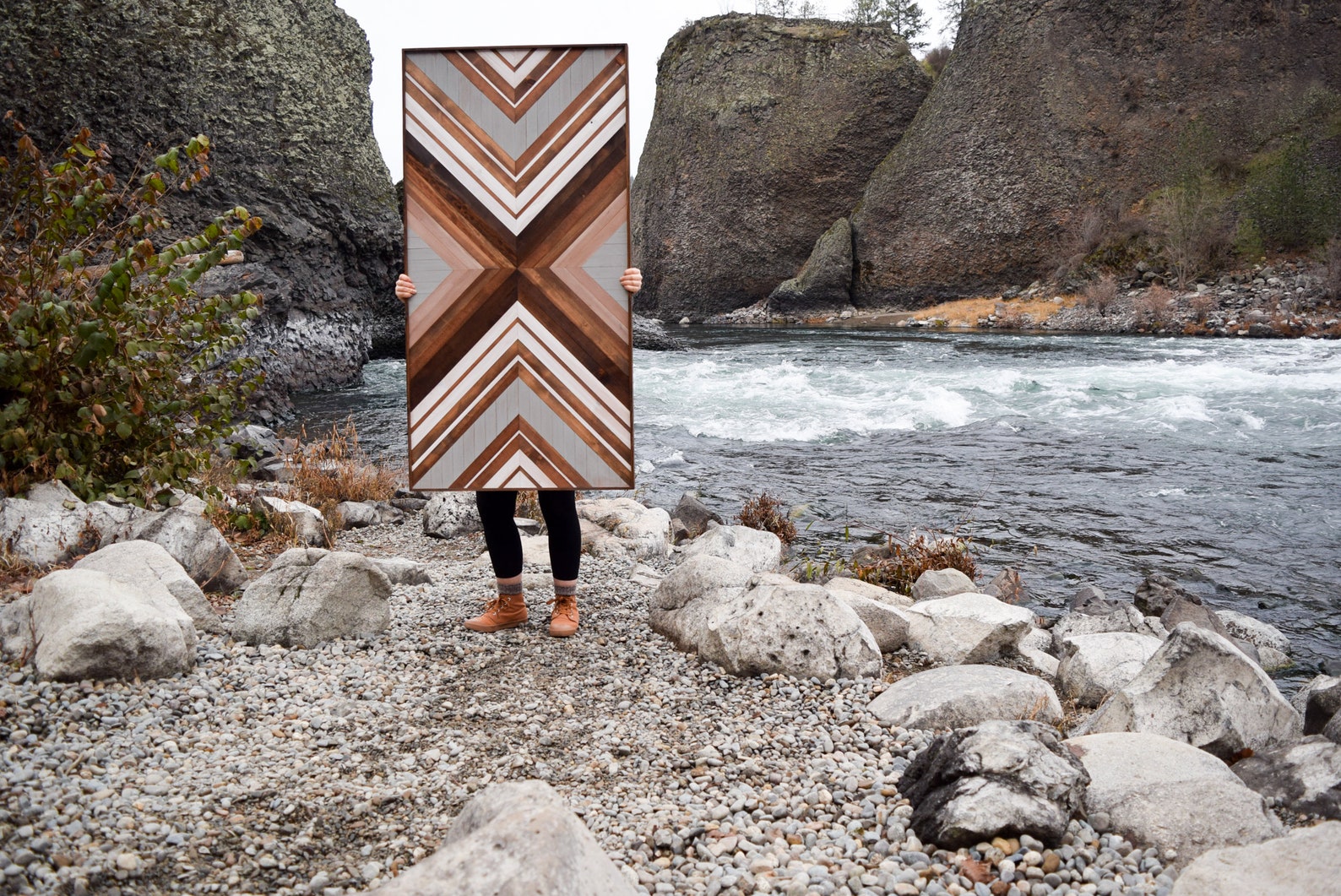 EXPANSION Wood Wall Art Wood Headboard Geometric Wooden - Etsy