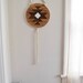 CARME Wood Wall Art Macrame Wall Hanging Boho Wood Art Round Wooden ...