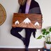 MOUNTAINS Wood Tray With Handles Modern Serving Tray - Etsy