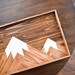MOUNTAINS Wood Tray With Handles Modern Serving Tray - Etsy