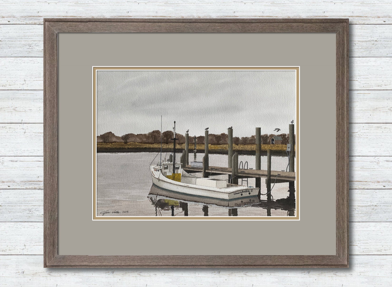 Unsinkable II - Archival Giclée Print of Original Painting, Deadrise ...