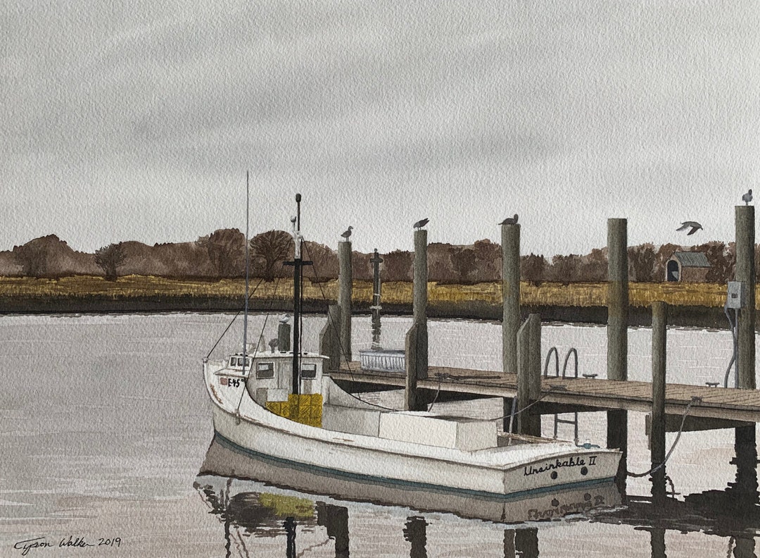 Unsinkable II - Archival Giclée Print of Original Painting, Deadrise ...