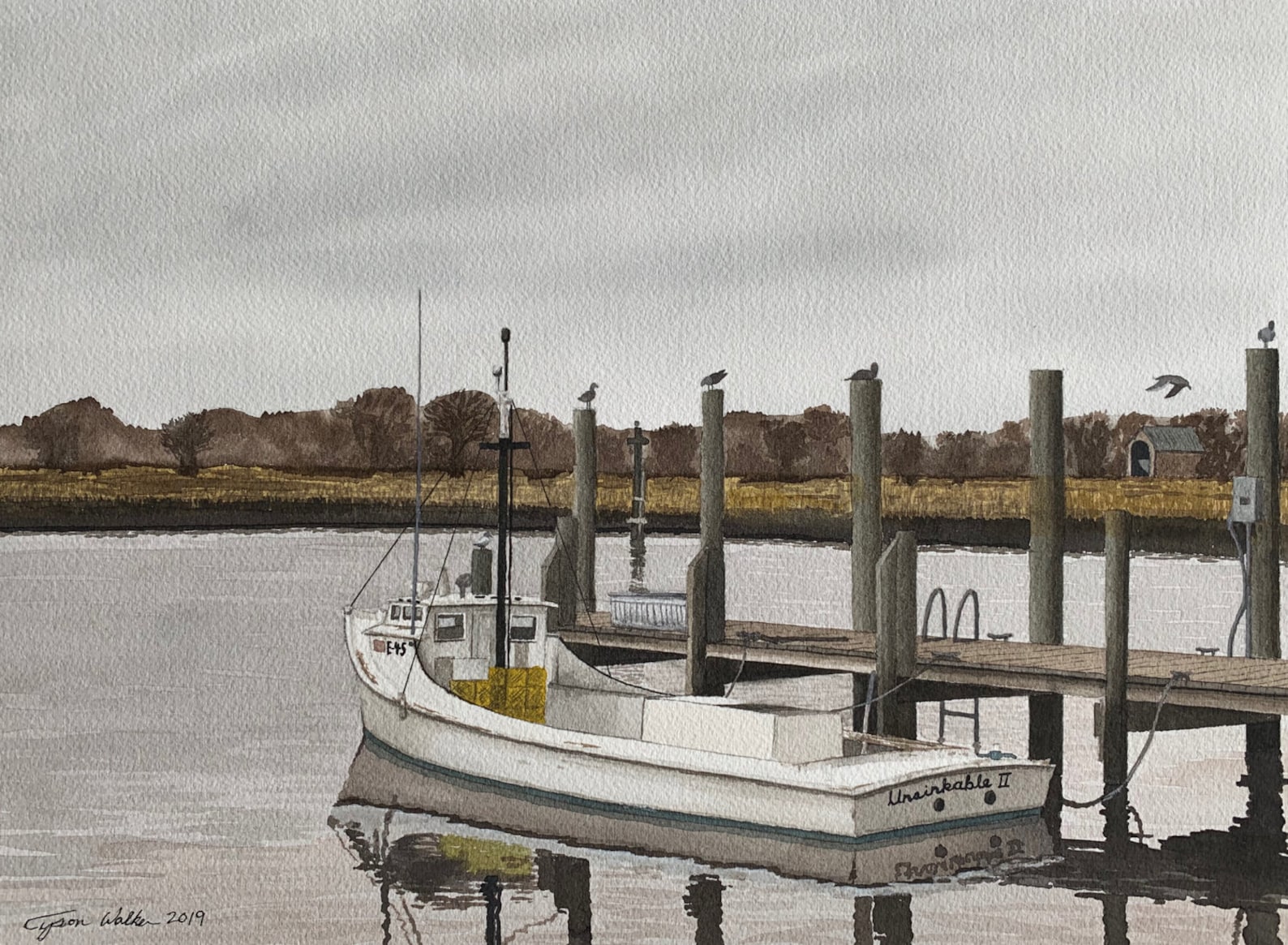 Unsinkable II - Archival Giclée Print of Original Painting, Deadrise ...