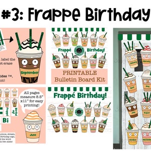 Coffee Shop Theme Bulletin Board BUNDLE: Coffee Shop Printable Decor ...