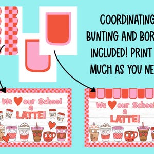 I Love My Class a LATTE, I Love My School a LATTE Bulletin Board and ...
