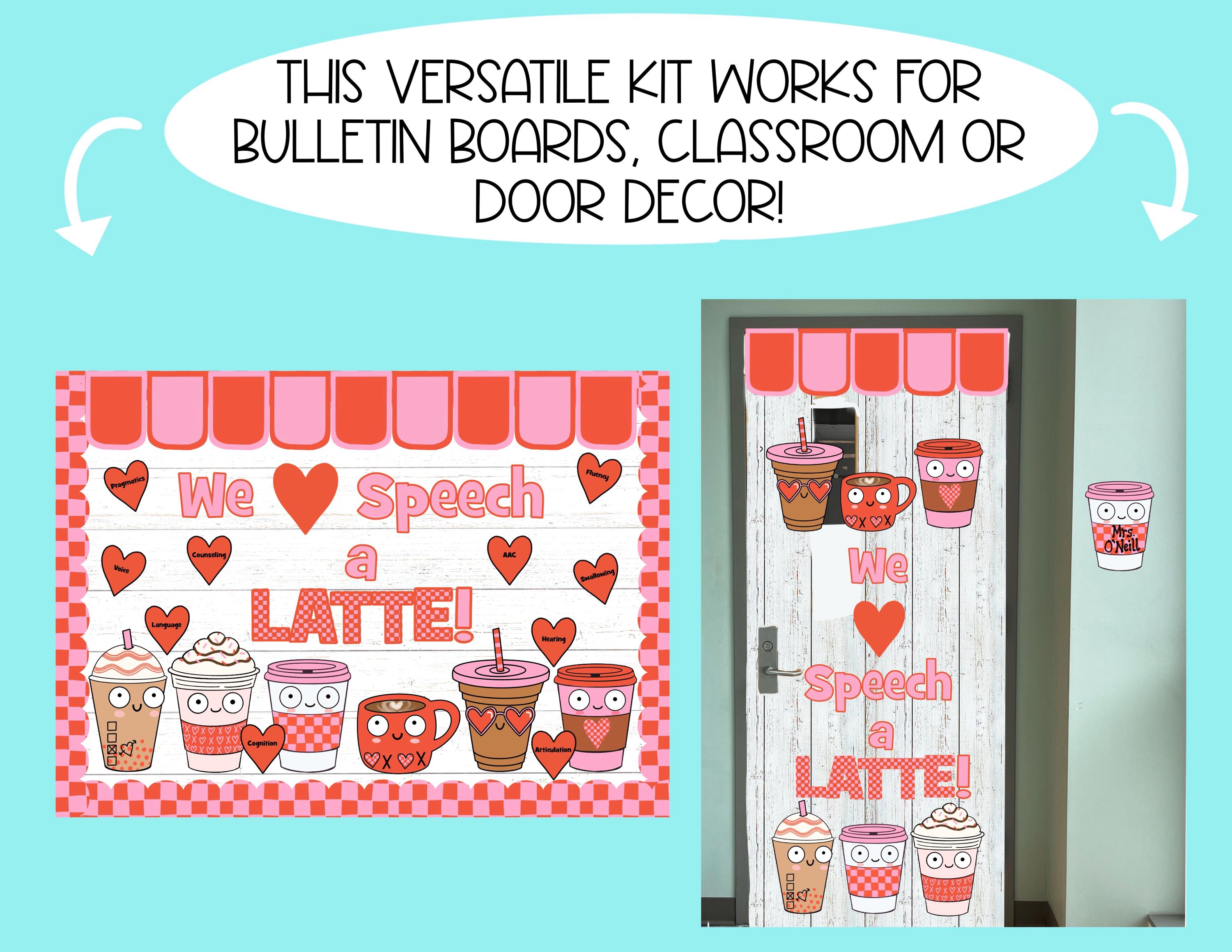 I Love Speech/ot/pt a LATTE Valentine’s Day Coffee Shop Bulletin Board ...