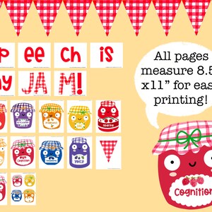 Speech is My JAM Speech Therapy Bulletin Board/door Decor Kit for ...