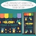 Lets GLOW Read a Book Bulletin Board/door Decor, Classroom Wall Art Kit ...