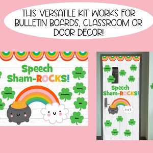 Speech Sham-rocks! St. Patrick’s Day March Bulletin Board and Door ...