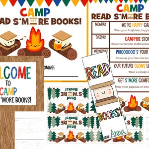Camp Read S’more Books Reading Week Bundle Includes Daily Themes ...