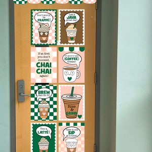 Coffee Shop Growth Mindset Classroom Poster Bulletin Board Kit, High ...