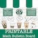 Math Coffee Shop Bulletin Board Kit, Back to School Classroom/door ...