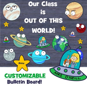 Our Class is Out of This World! Bulletin Board Kit, Customizable, Space ...