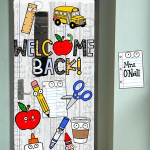 Welcome Back to School Bulletin Board and Door Decor Kit for Open House ...