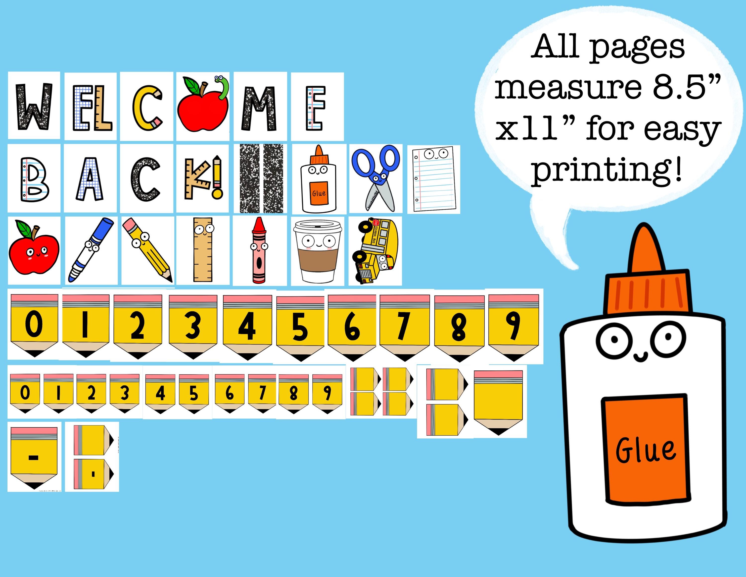 Welcome Back to School Bulletin Board and Door Decor Kit for Open House ...